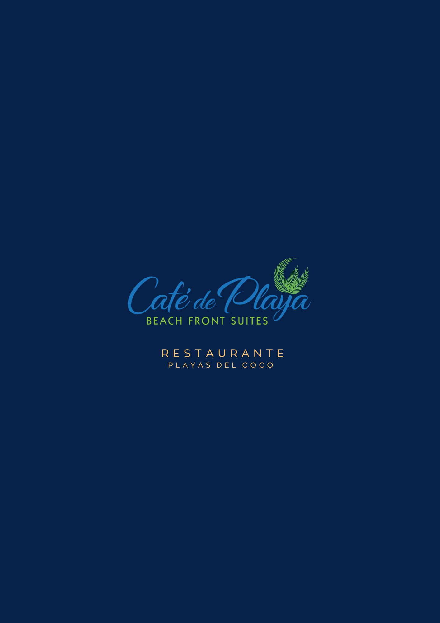 DIGITAL MENU - CAFE DE PLAYA
